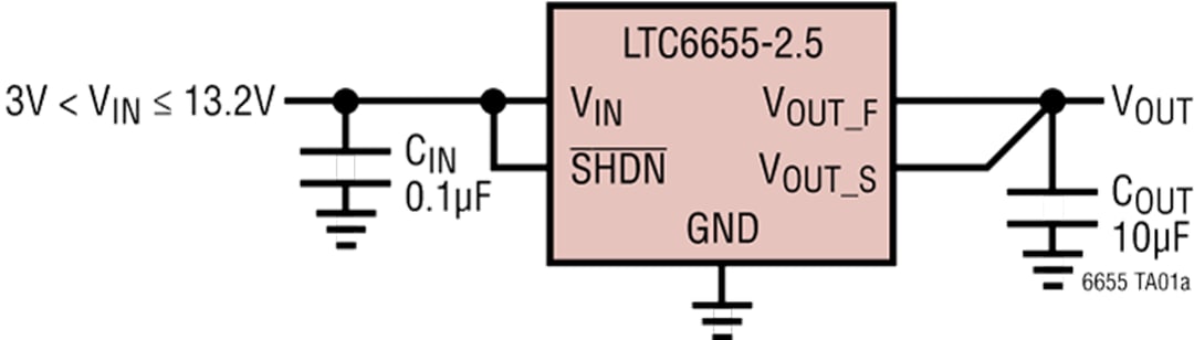 LTC6655 Precision Bandgap Voltage References - ADI | Mouser